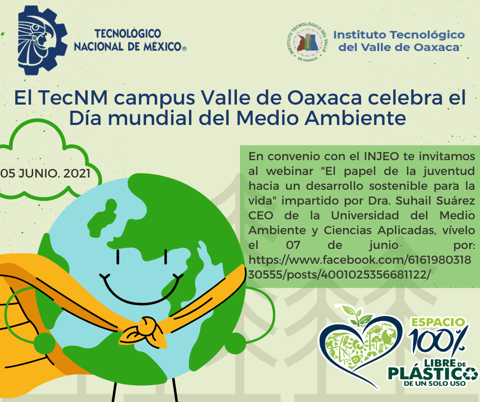 Día Mundial del Medio Ambiente - Iniciativa 100 % plástico - TecNM / I ...